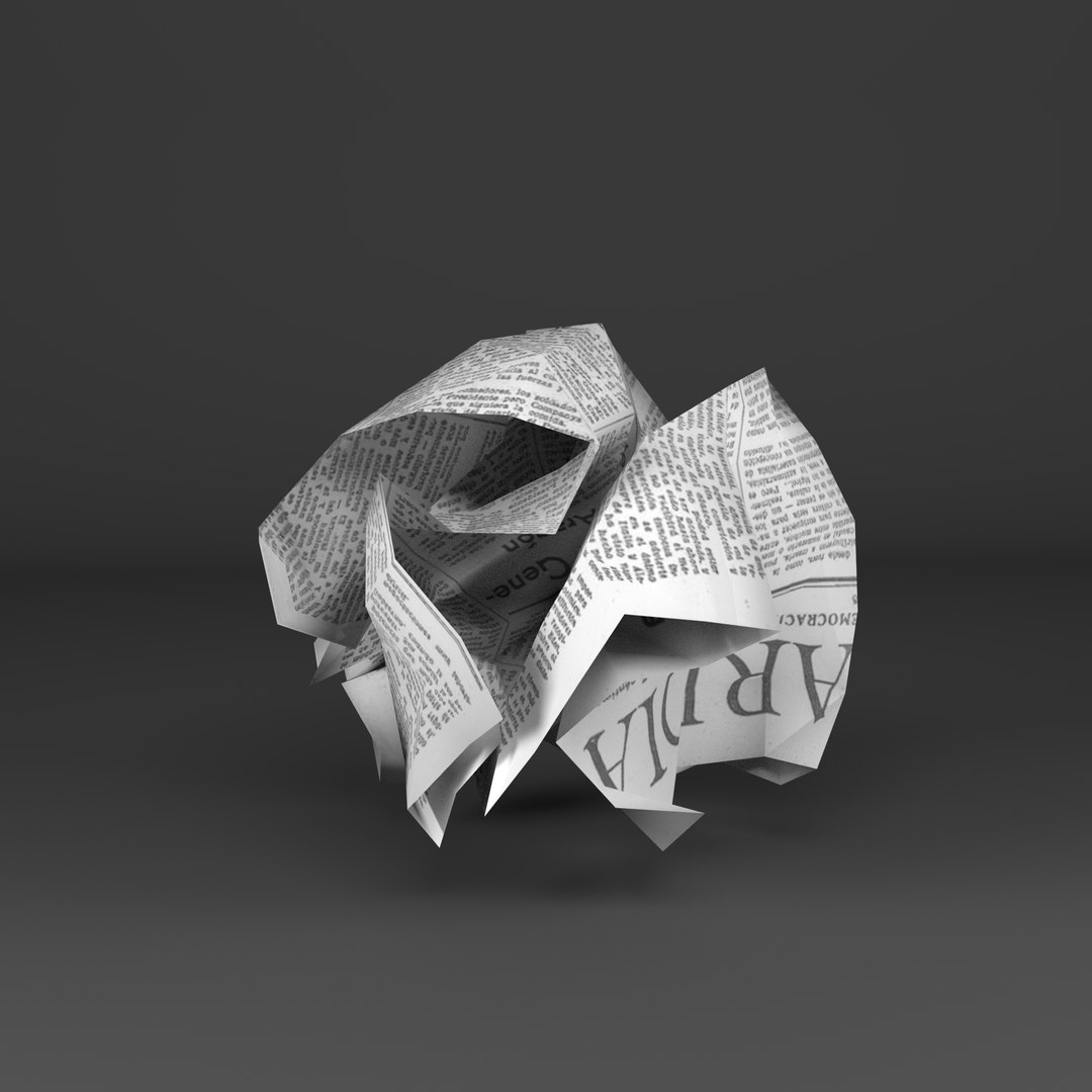 Rig To Crumple A Paper 3D - TurboSquid 2186631