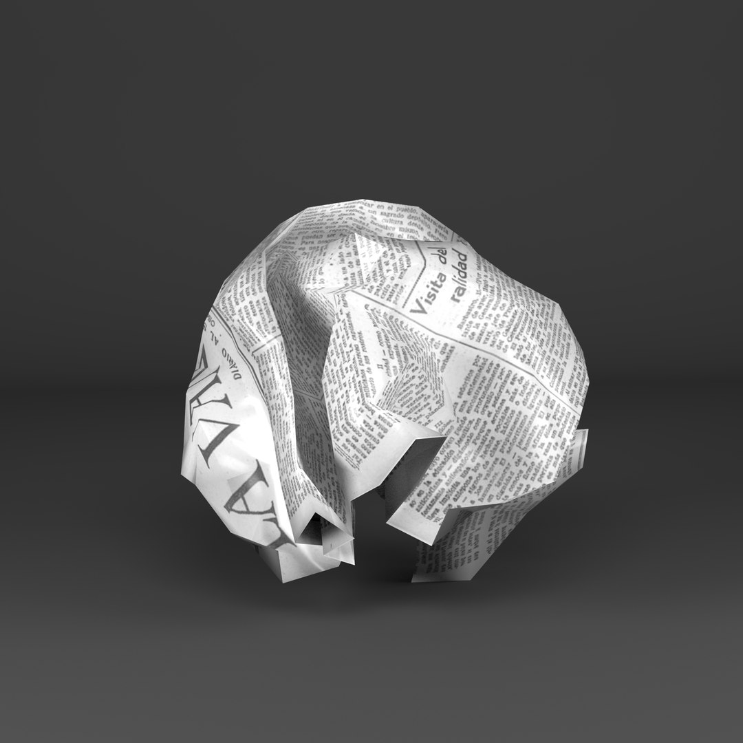 Rig To Crumple A Paper 3D - TurboSquid 2186631