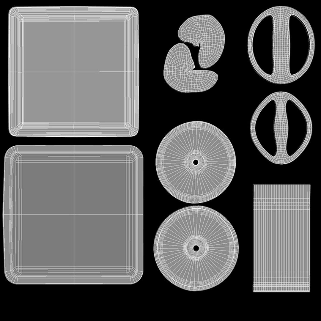 3D Square Enamel Pin model - TurboSquid 1868761