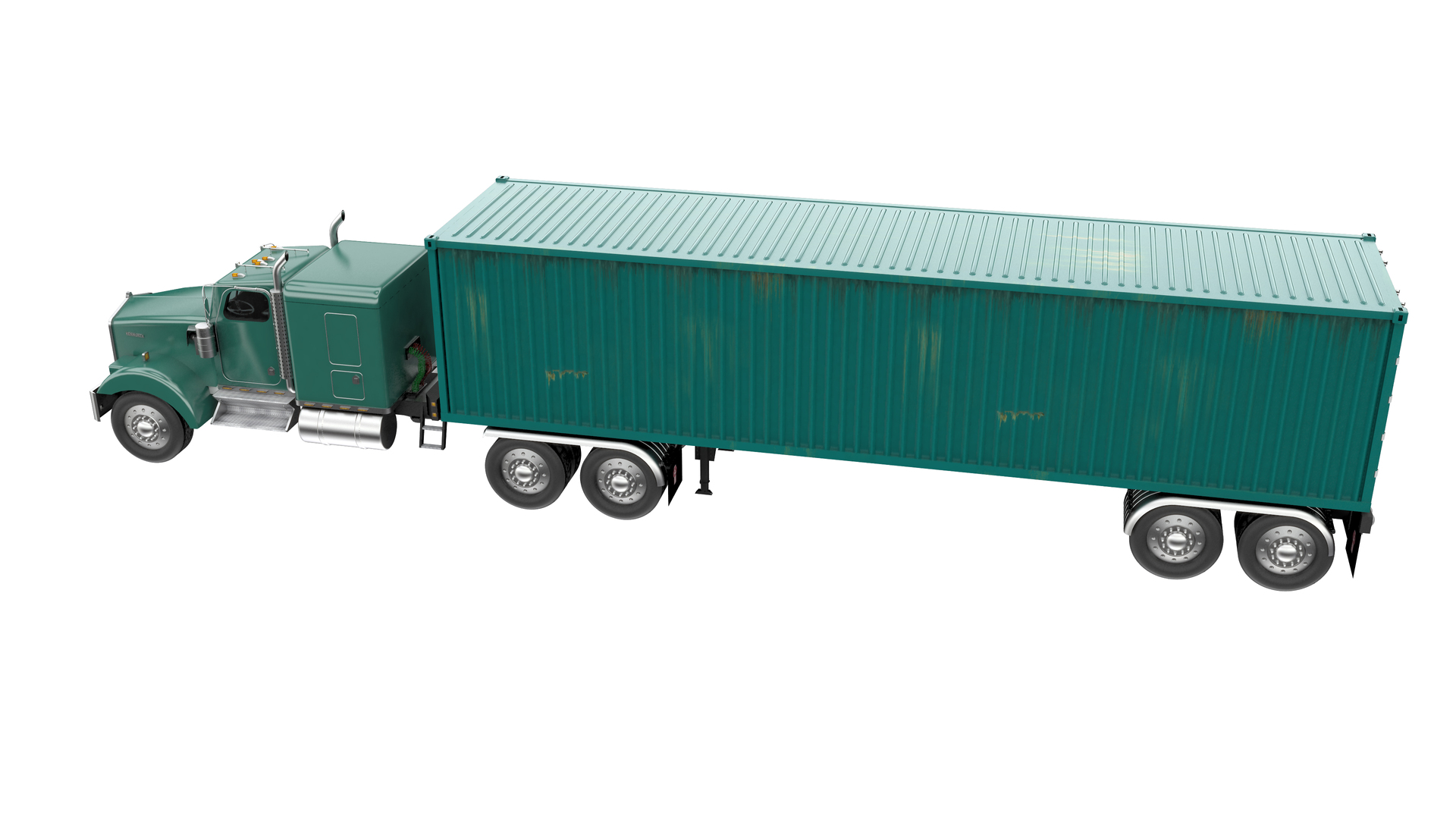 Container Cargo Trailer Truck 3D model - TurboSquid 1720006