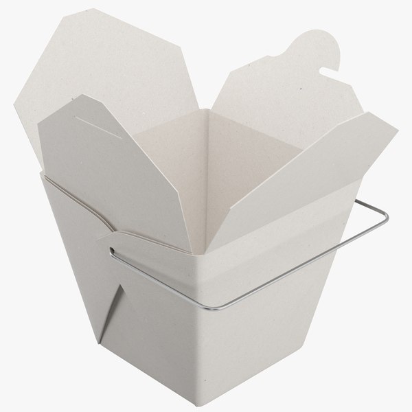 modelo 3d Chinese Food Container Open - TurboSquid 2033390