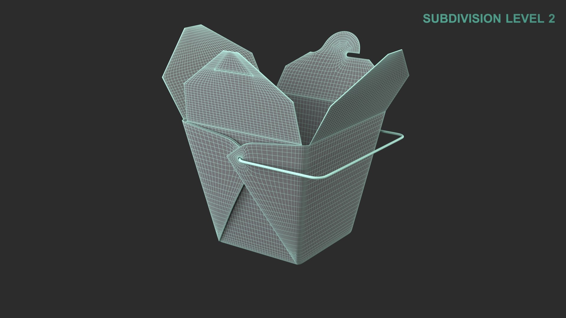 Chinese Food Container Open 3D - TurboSquid 2033390