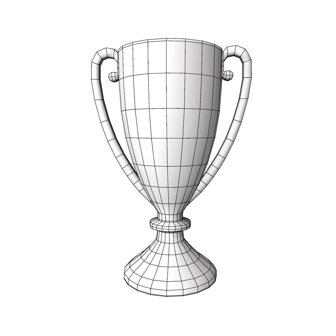 Awards Trophies 3d Model