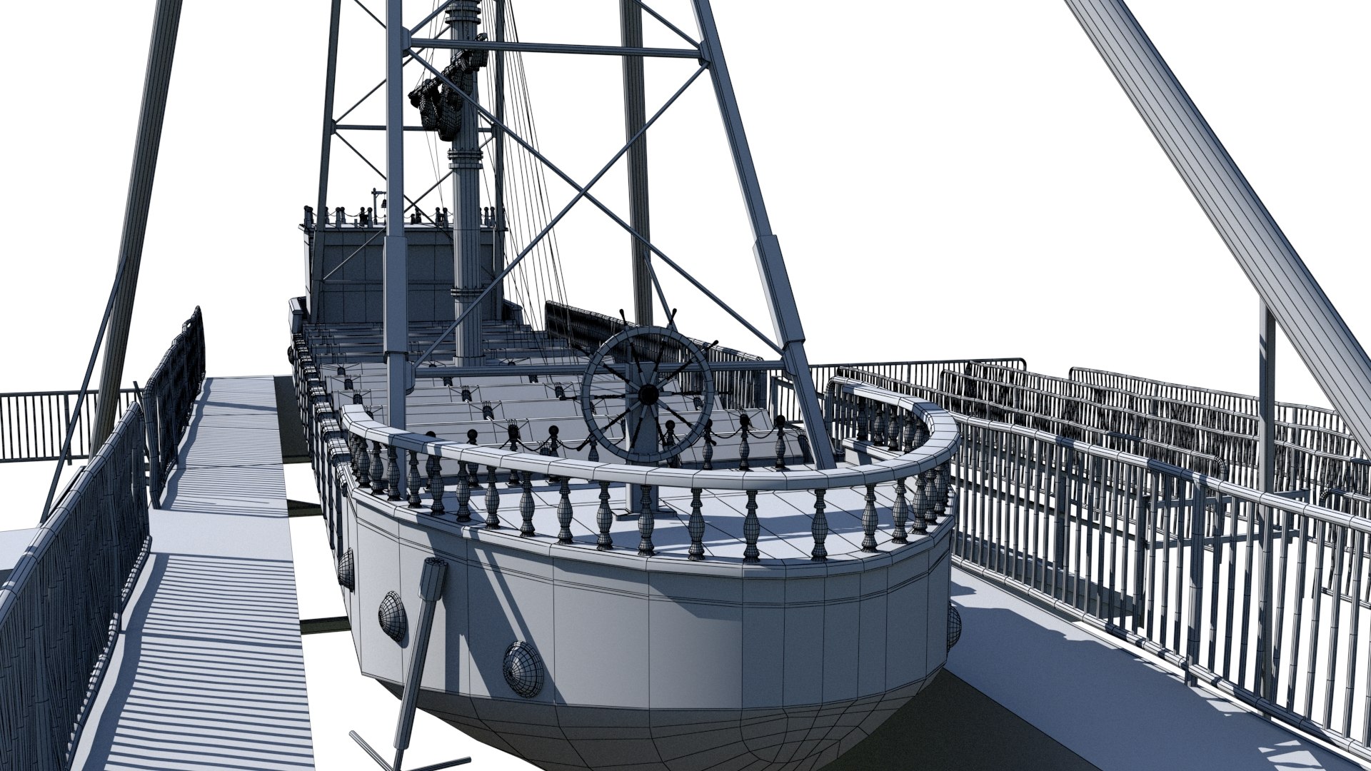 3D Pirate Ship Carousel - TurboSquid 2070545