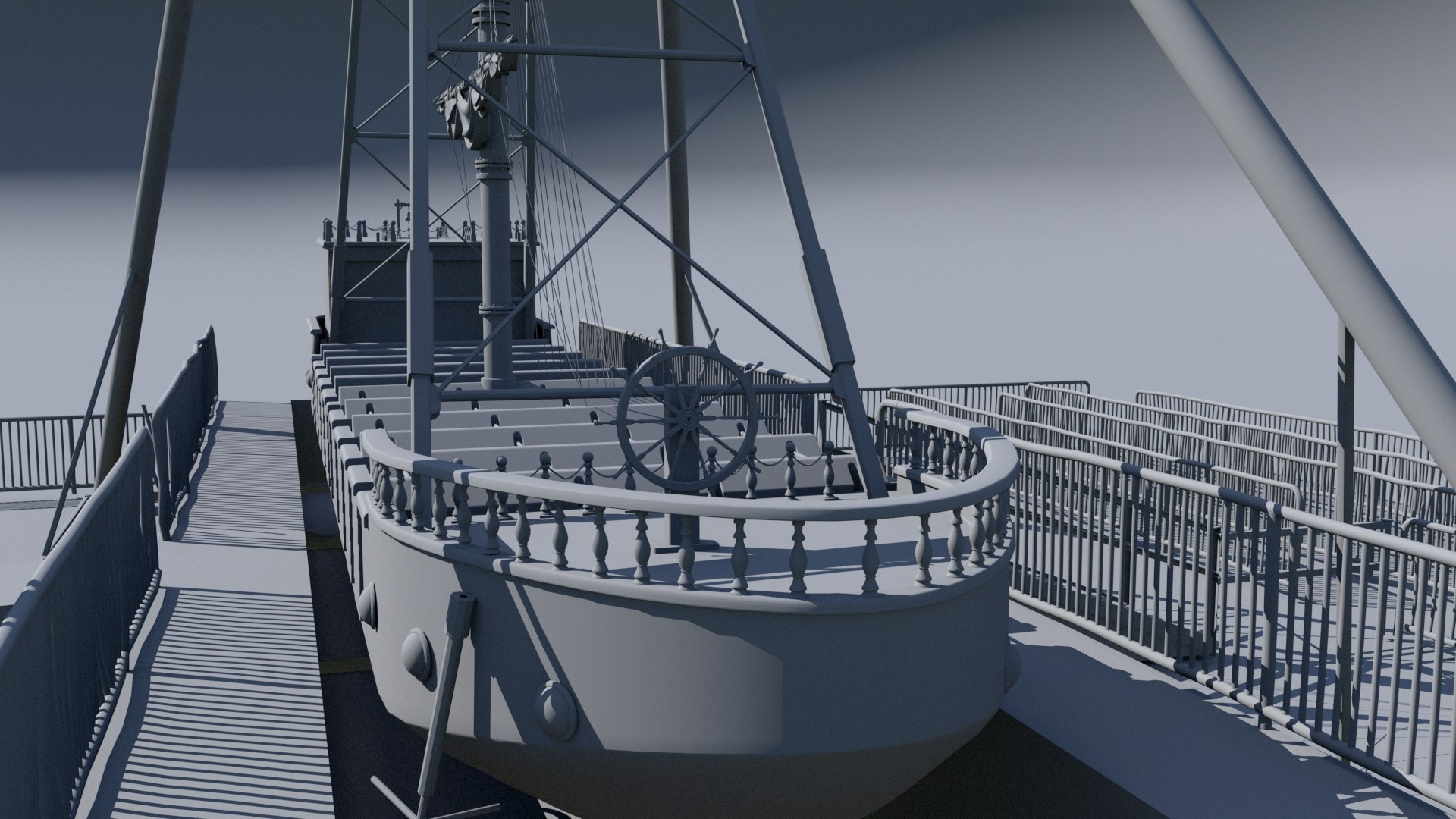 3D Pirate Ship Carousel - TurboSquid 2070545