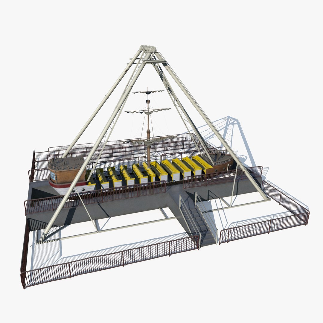 3D Pirate Ship Carousel - TurboSquid 2070545