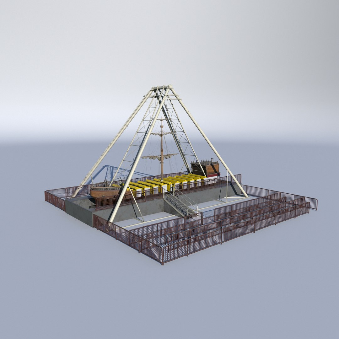 3D Pirate Ship Carousel - TurboSquid 2070545