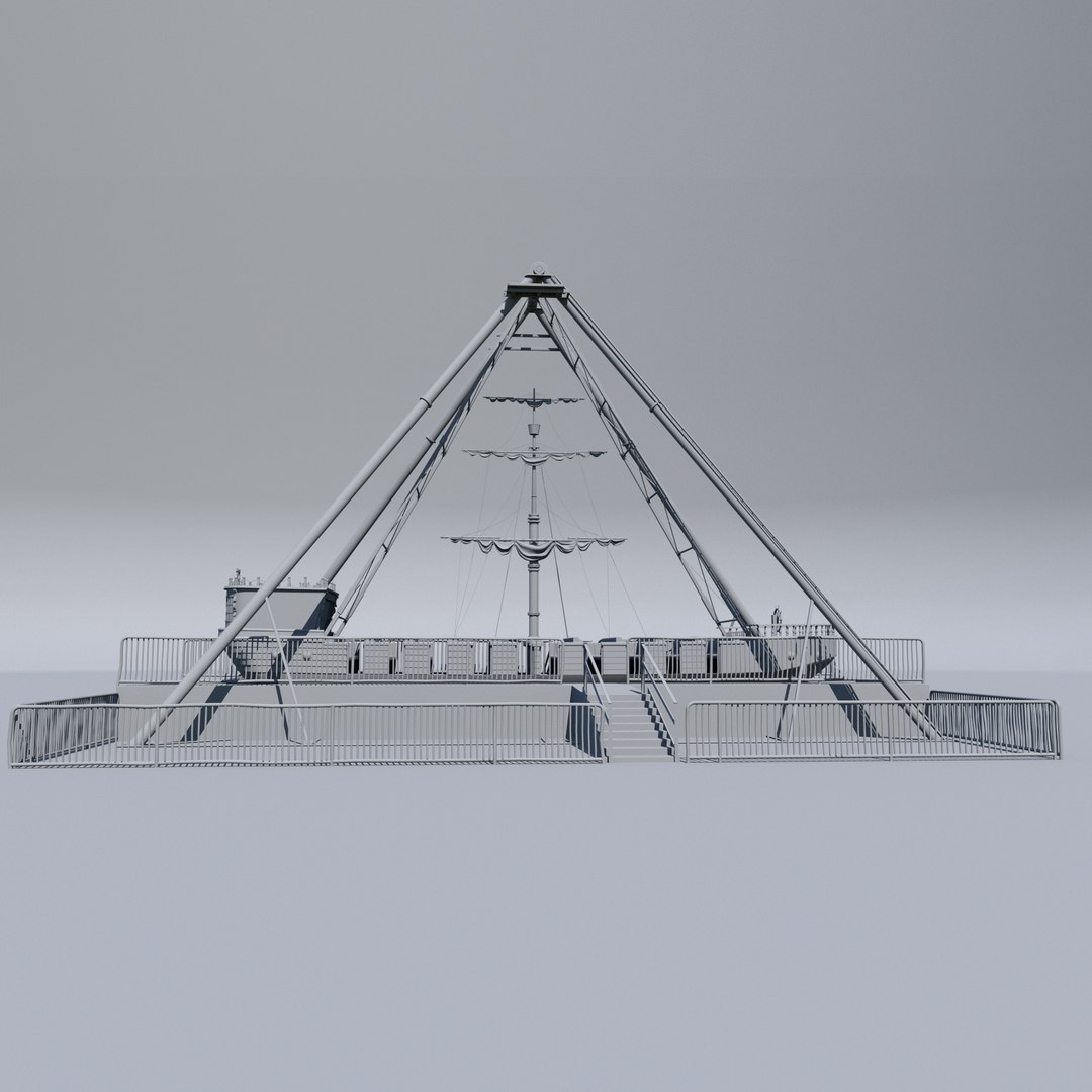 3D Pirate Ship Carousel - TurboSquid 2070545