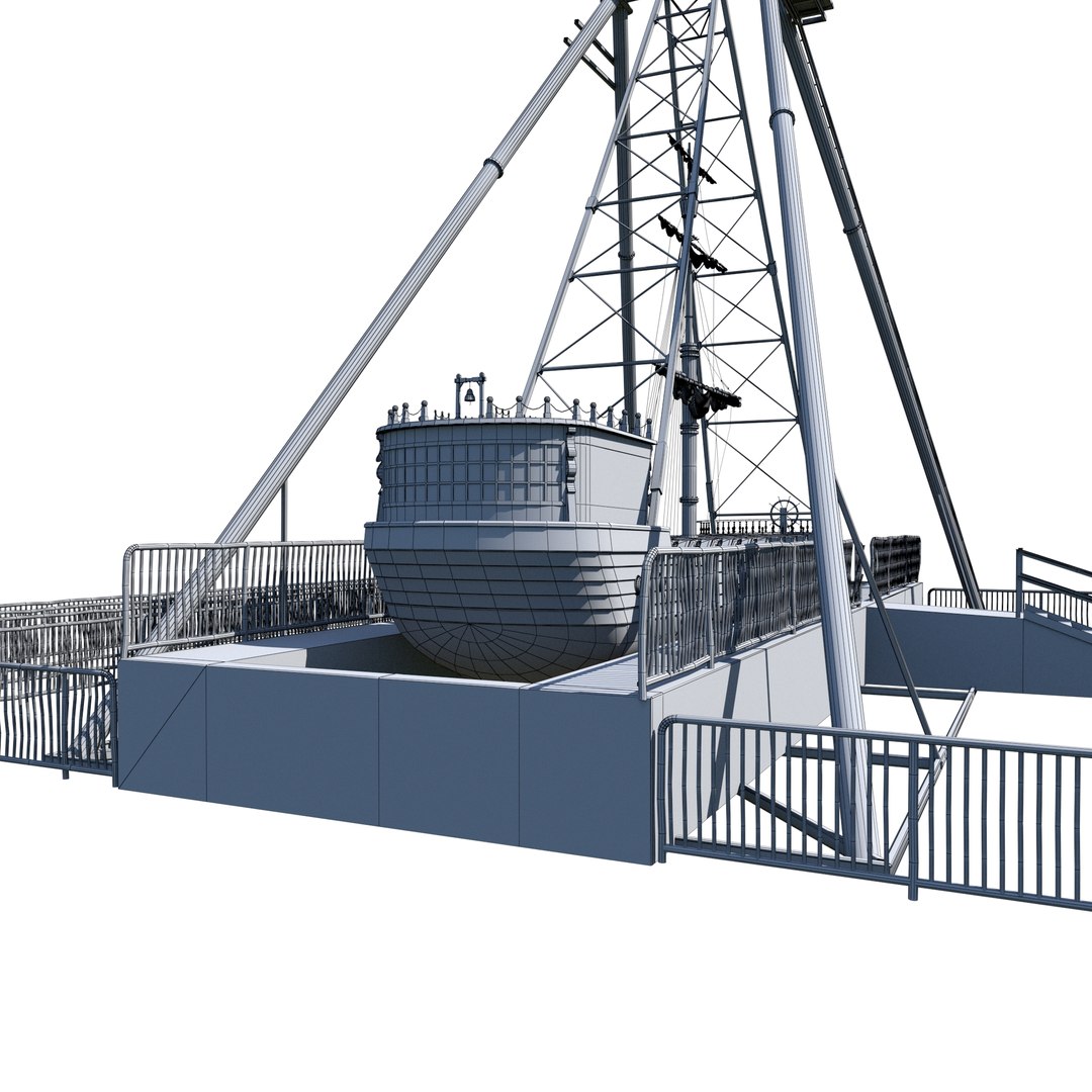 3D Pirate Ship Carousel - TurboSquid 2070545