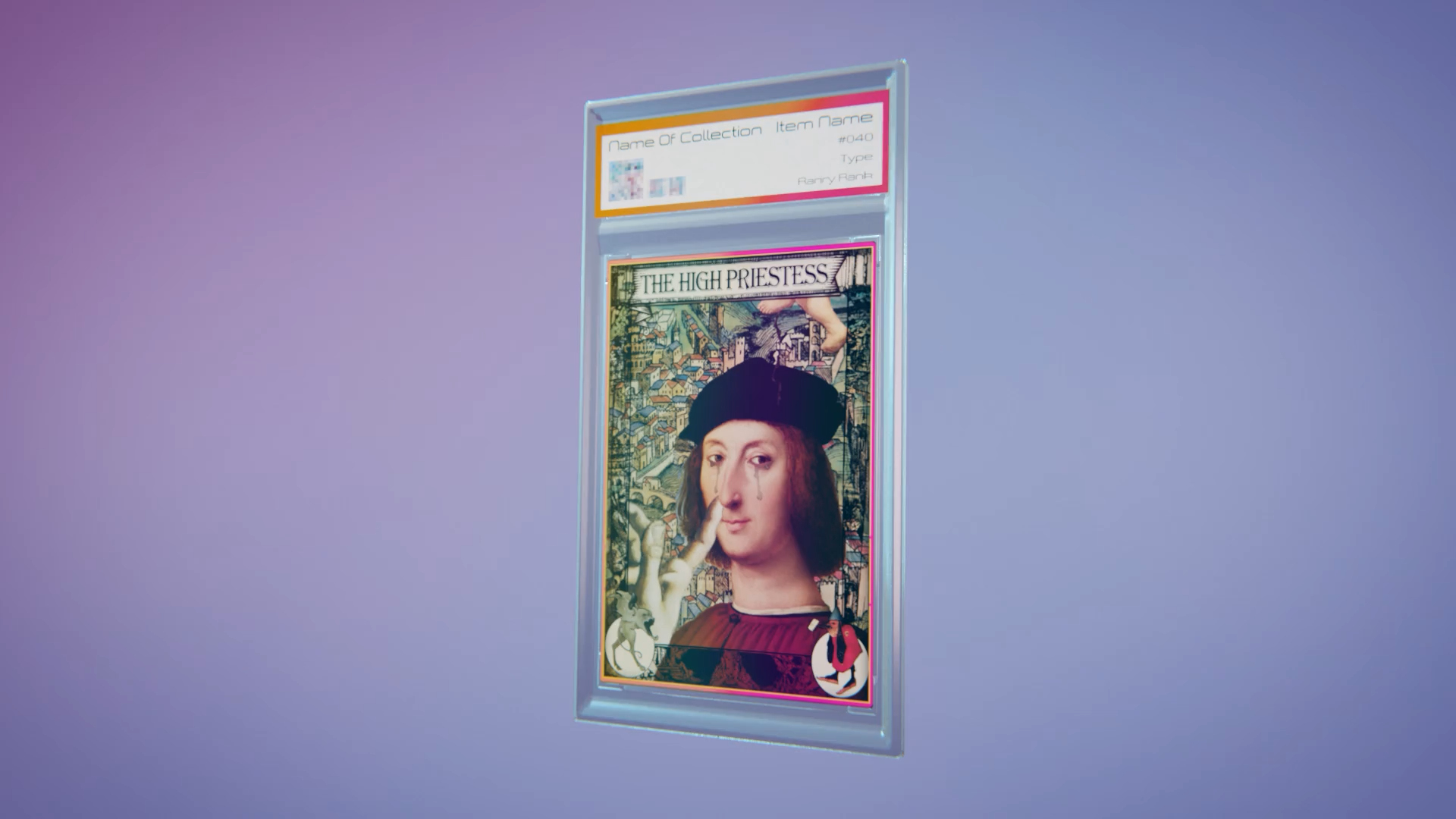 3D Model Holographic Card NFT Template - Animated In Blender ...