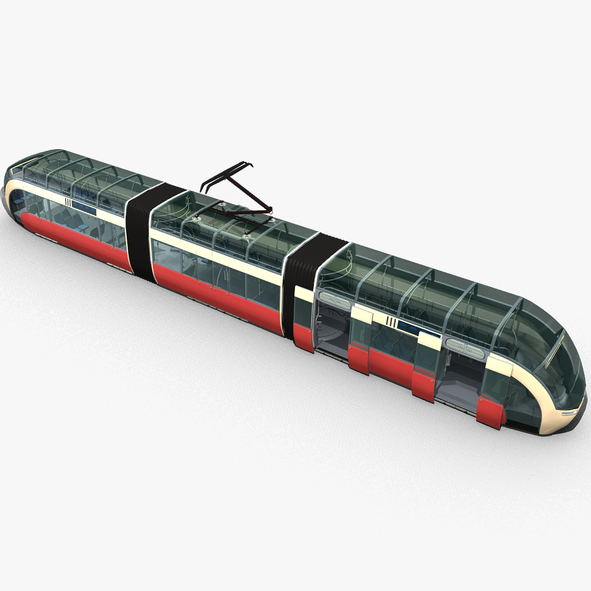 tram concept 3d model