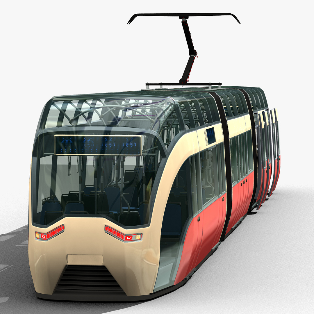 tram concept 3d model