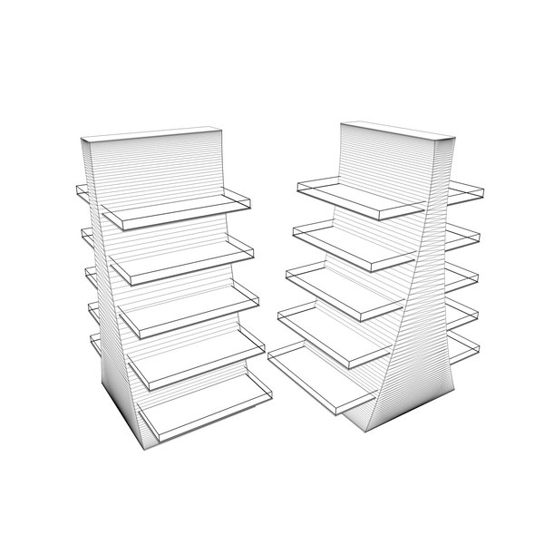 3D display rack - TurboSquid 1372966