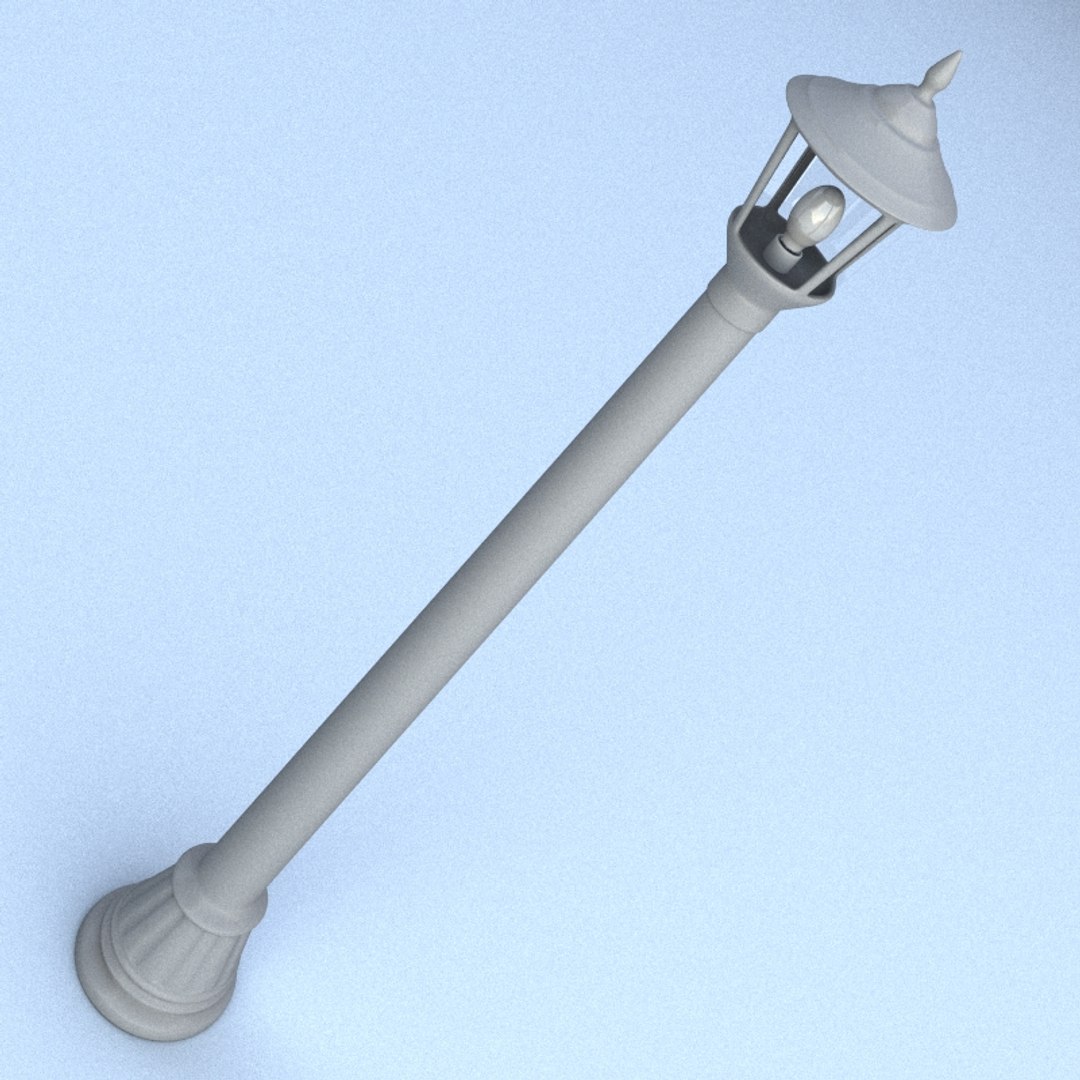 Decorative Post Light 3d Model