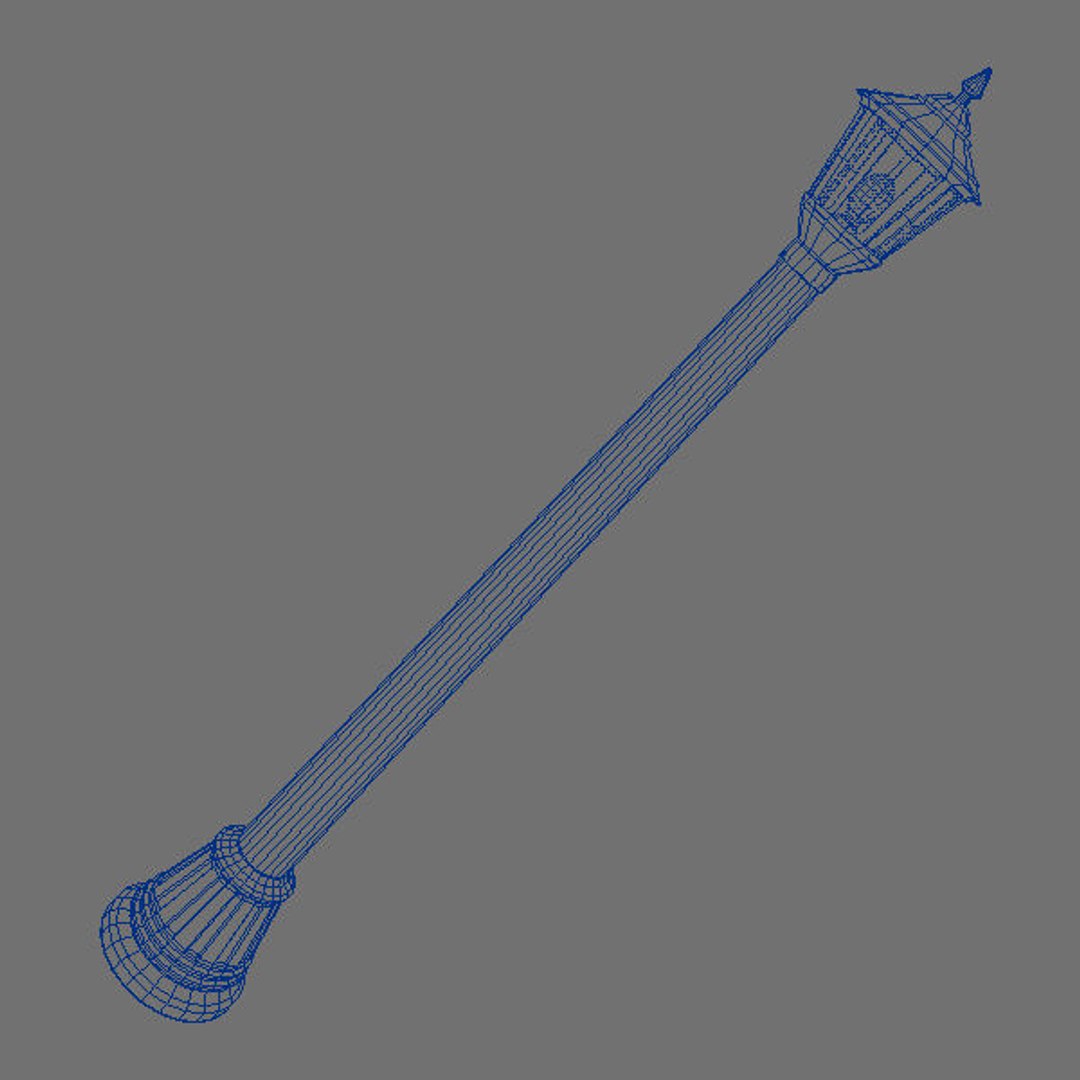 Decorative Post Light 3d Model