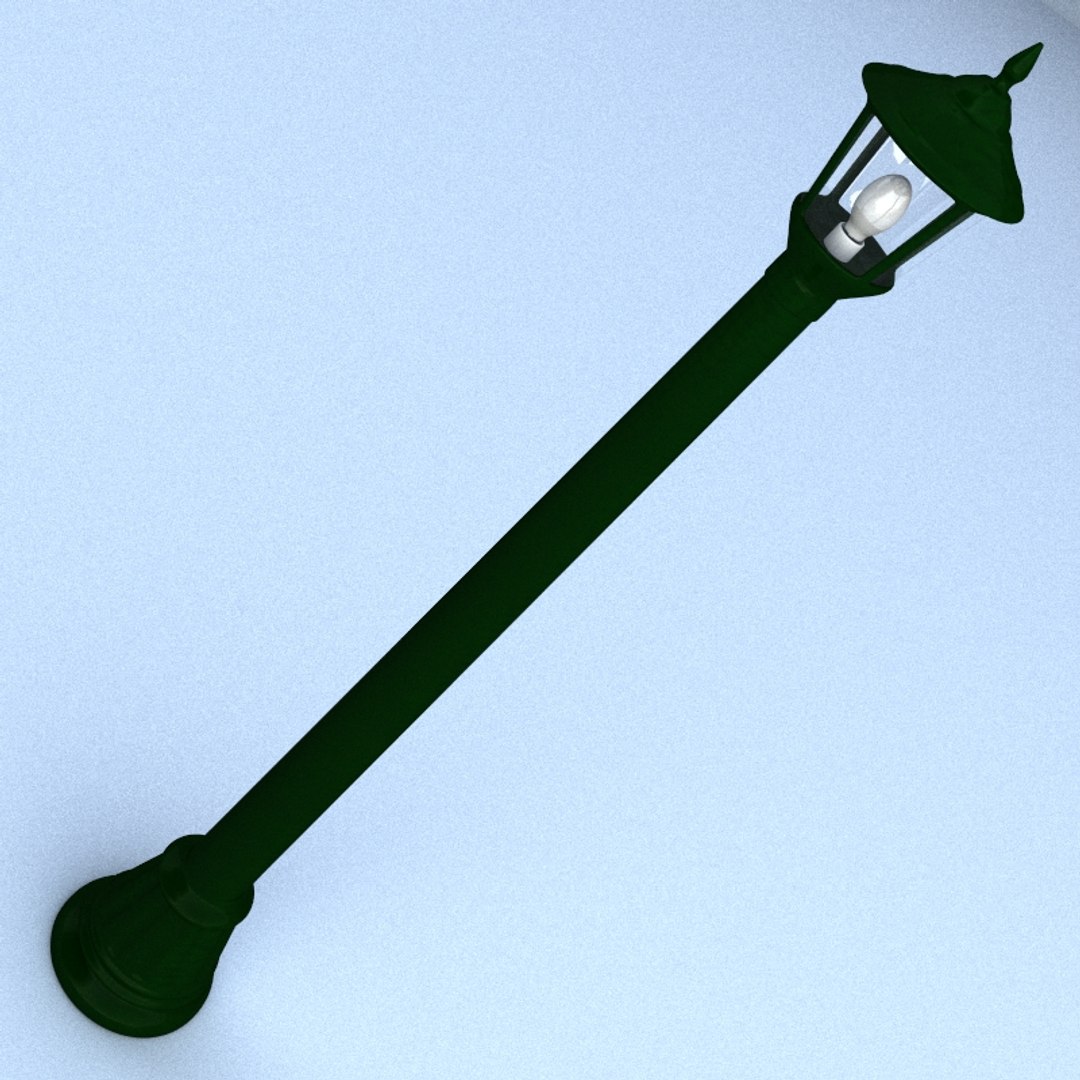 Decorative Post Light 3d Model