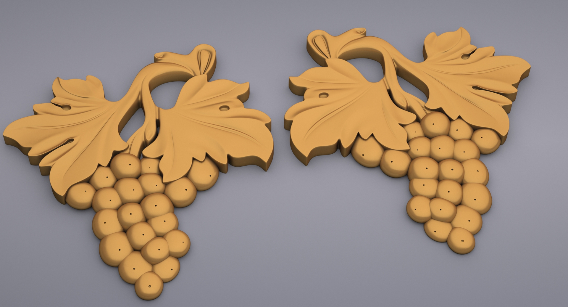 Free Alamo Grape Clusters Onlay 3d Model