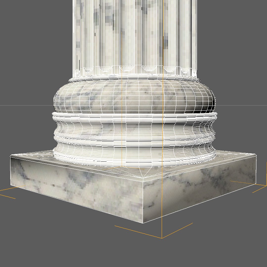 3d Greek Column 1 Ionic