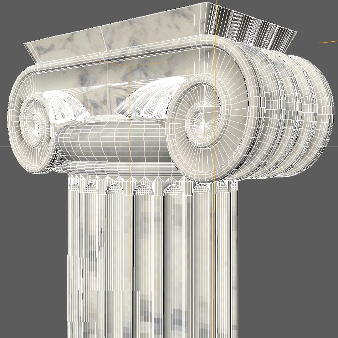 3d Greek Column 1 Ionic