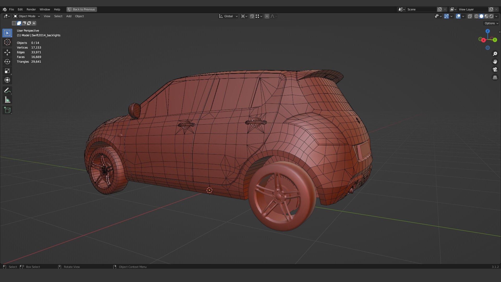 3D Suzuki Swift 2014 lowpoly - TurboSquid 1986740
