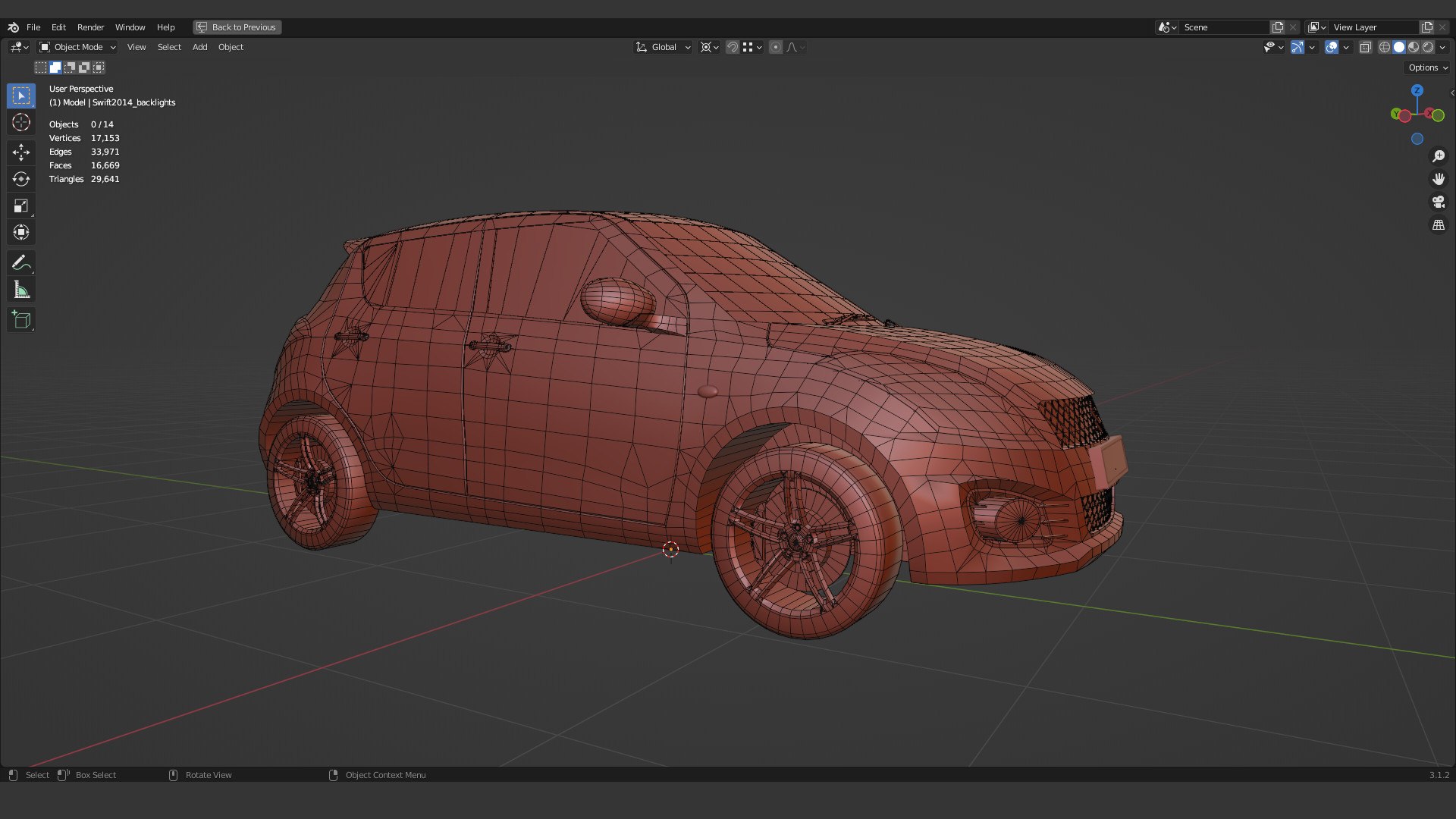 3D Suzuki Swift 2014 lowpoly - TurboSquid 1986740