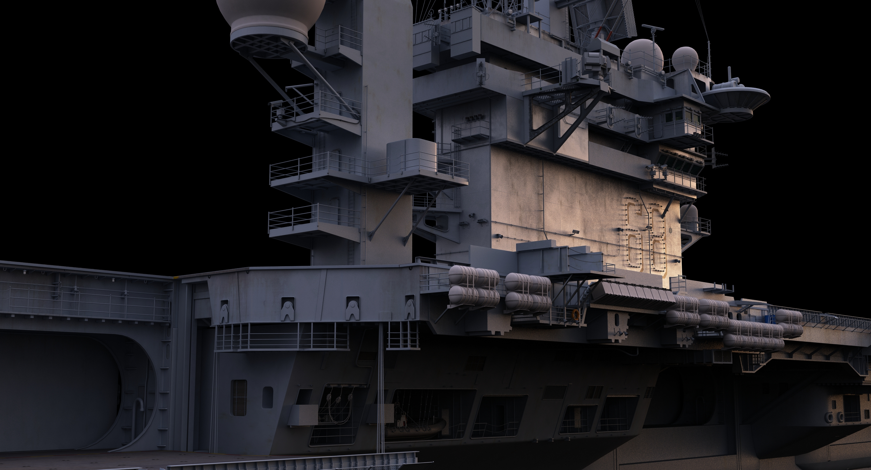 cvn uss nimitz 3d model