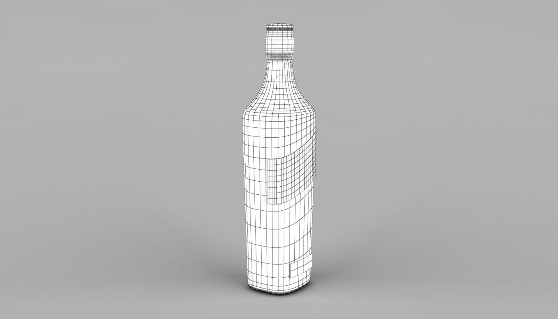 3D Gold Label Bottle Model - TurboSquid 1319212