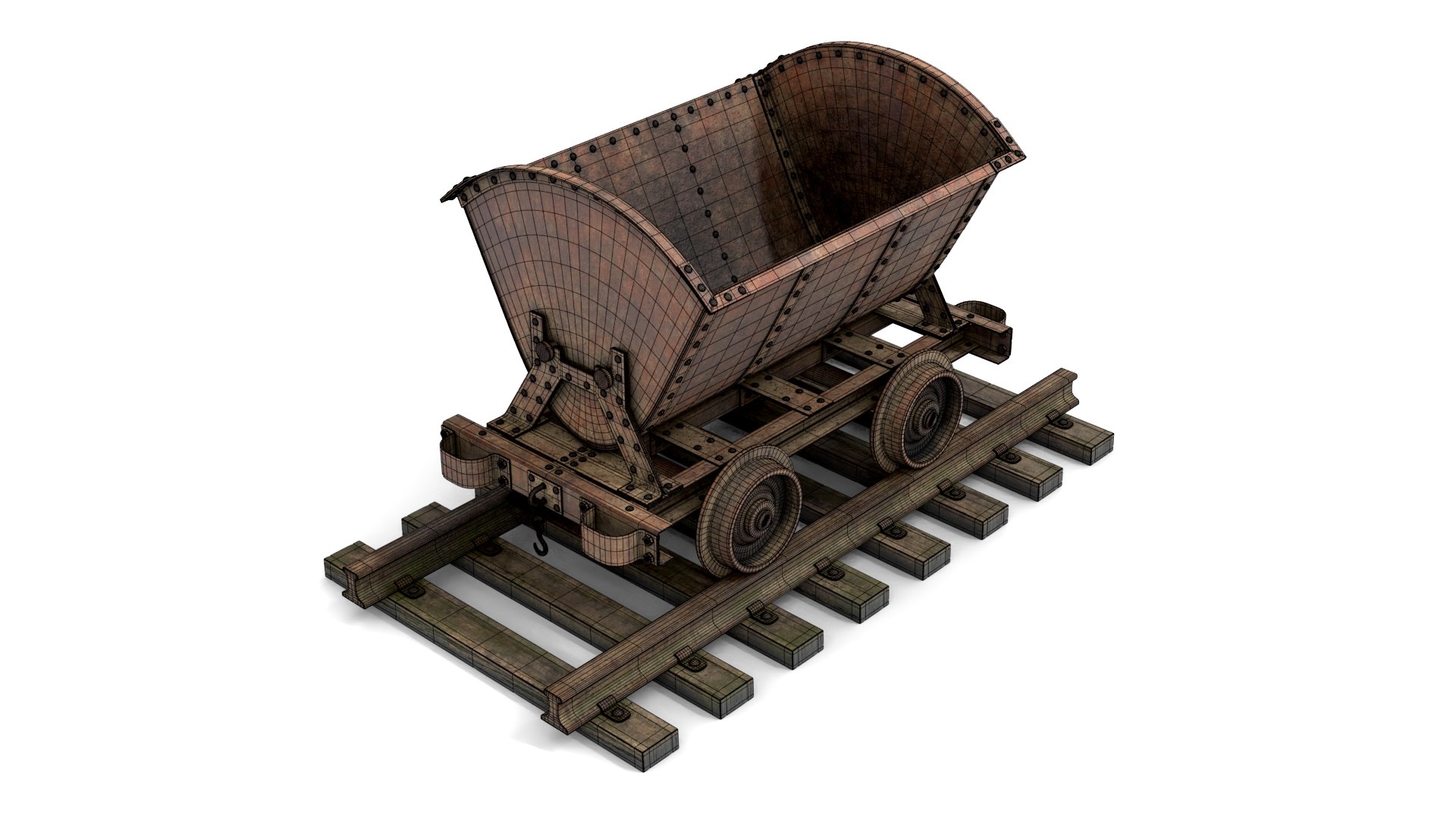 Mine Trolley 3D Model - TurboSquid 1689837