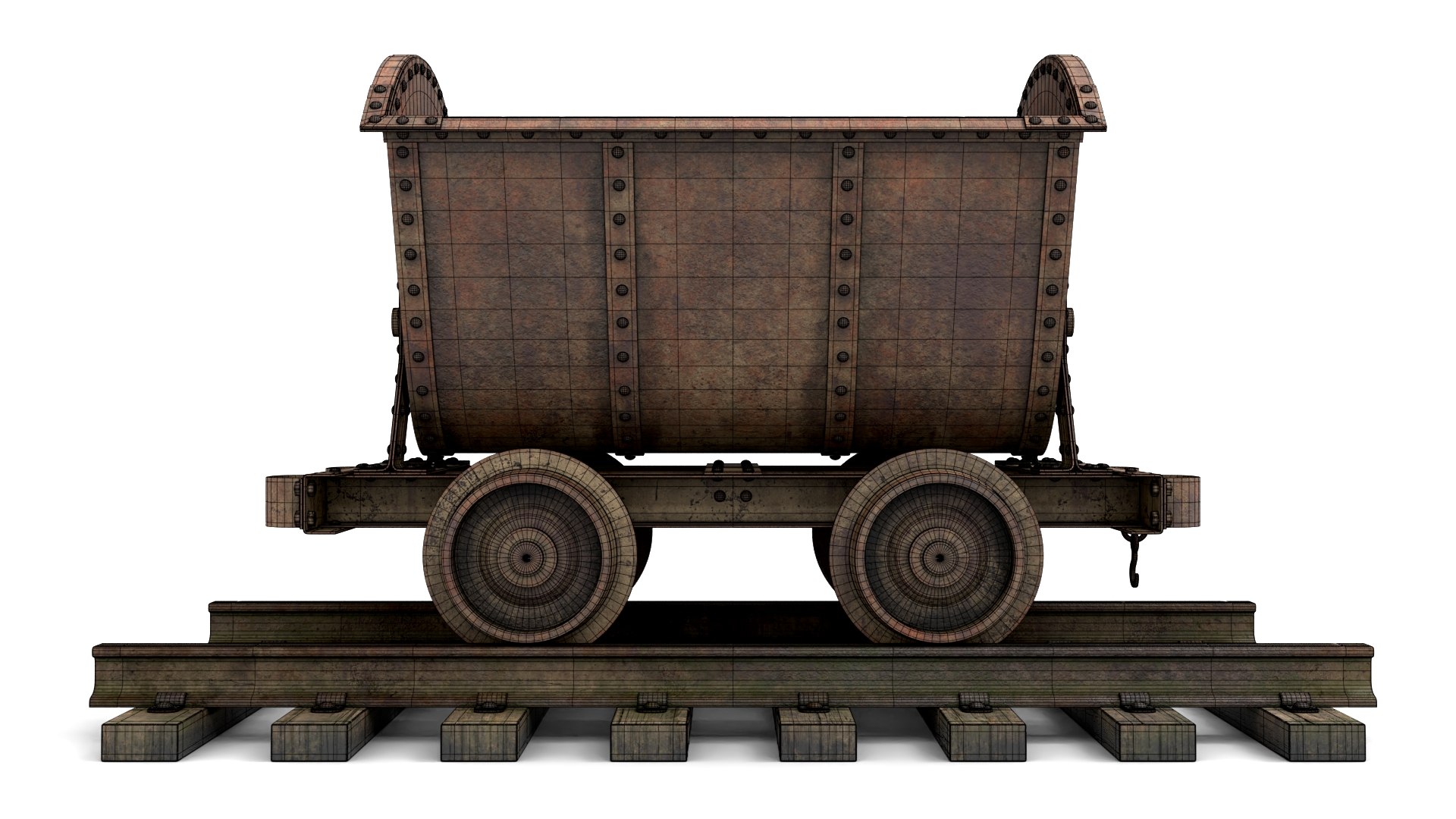 Mine Trolley 3D Model - TurboSquid 1689837
