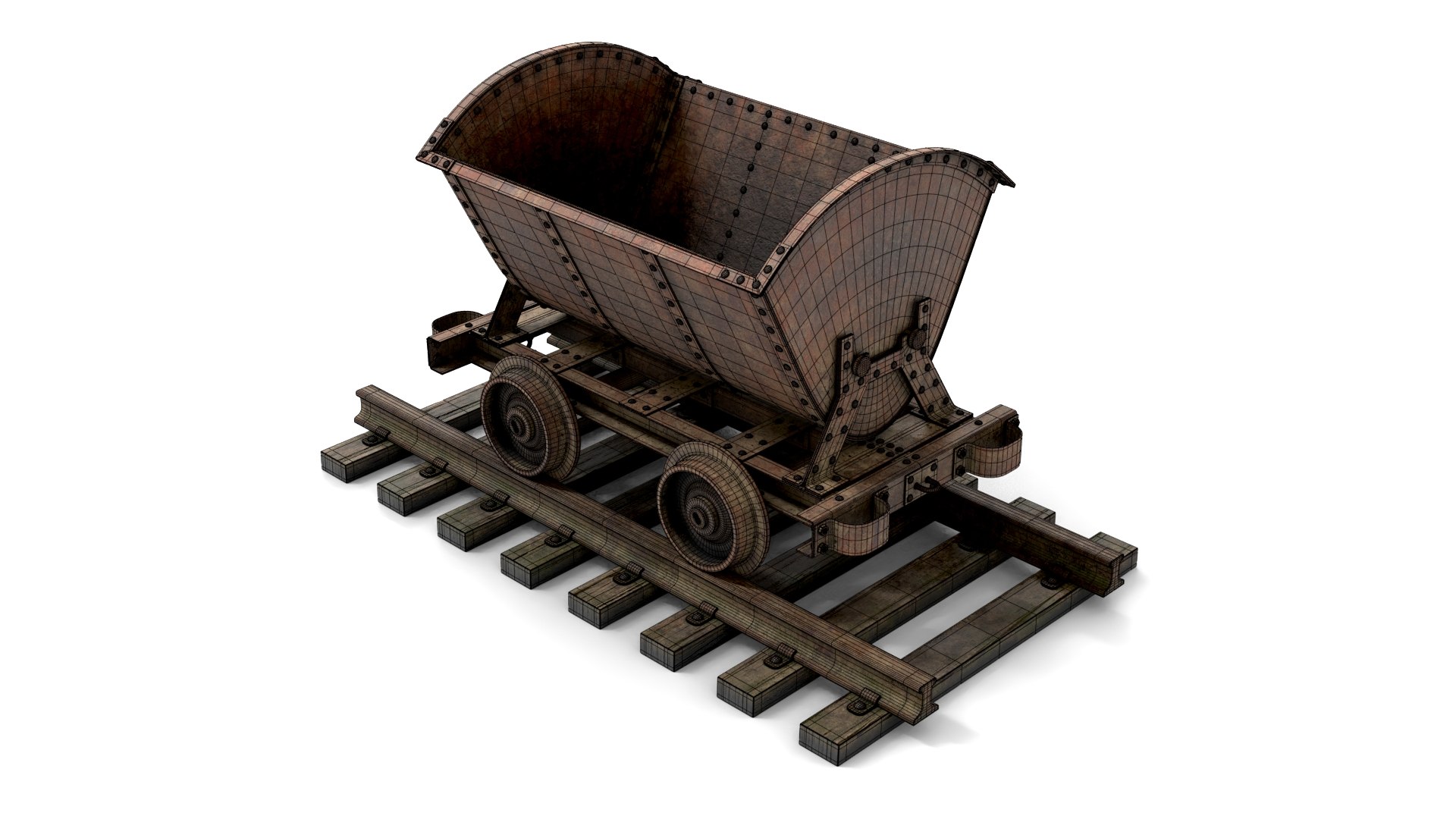 Mine Trolley 3D Model - TurboSquid 1689837