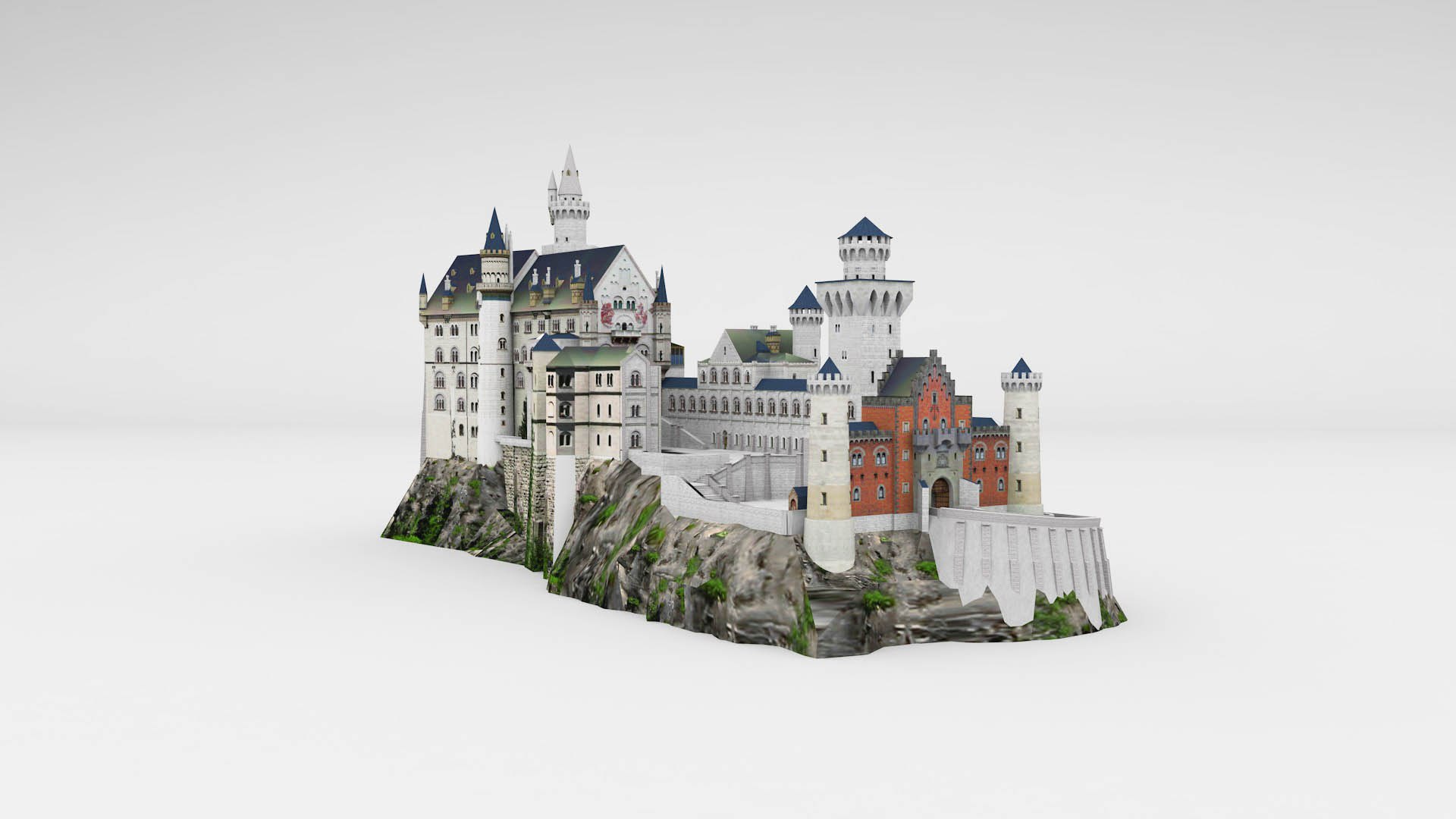 3D Model Schloss Neuschwanstein Castle - TurboSquid 1994327