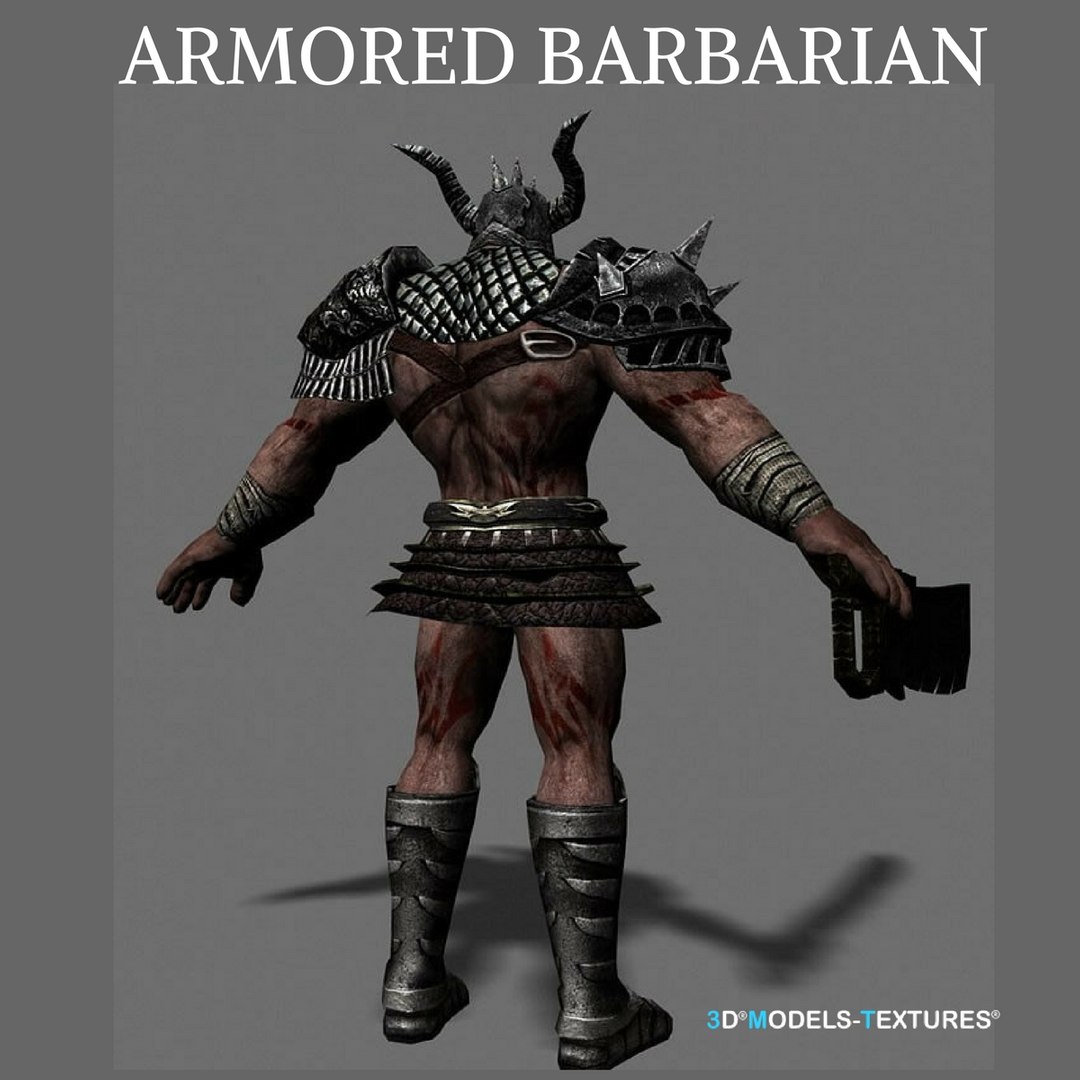 Armored Barbarian 3D Model - TurboSquid 1209456
