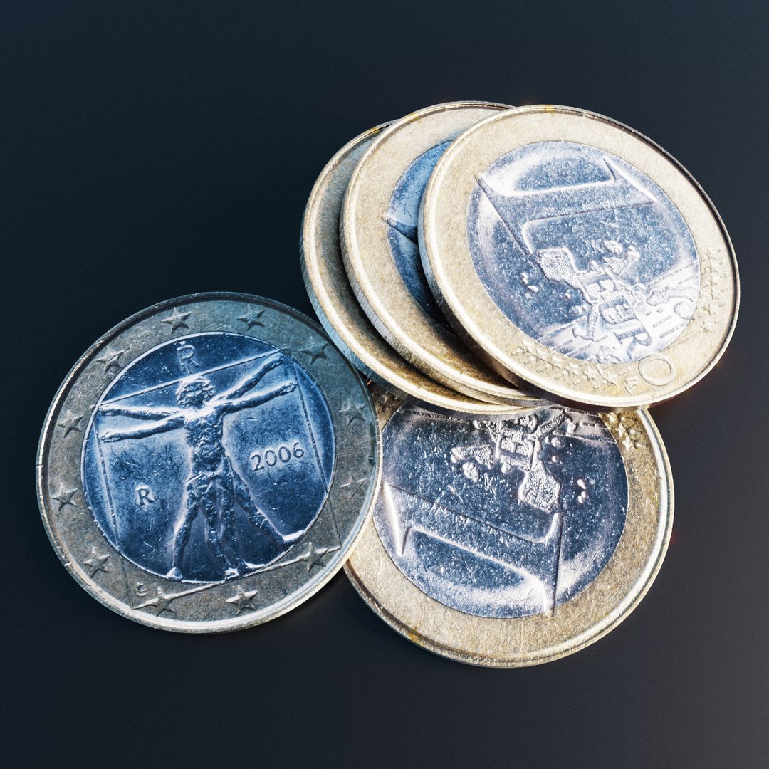 3D Scanned One Euro Coin - TurboSquid 2342300