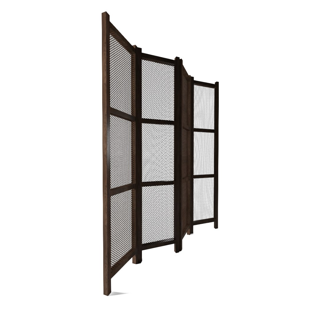 3D Wood Screen Paravan Model - TurboSquid 1460772