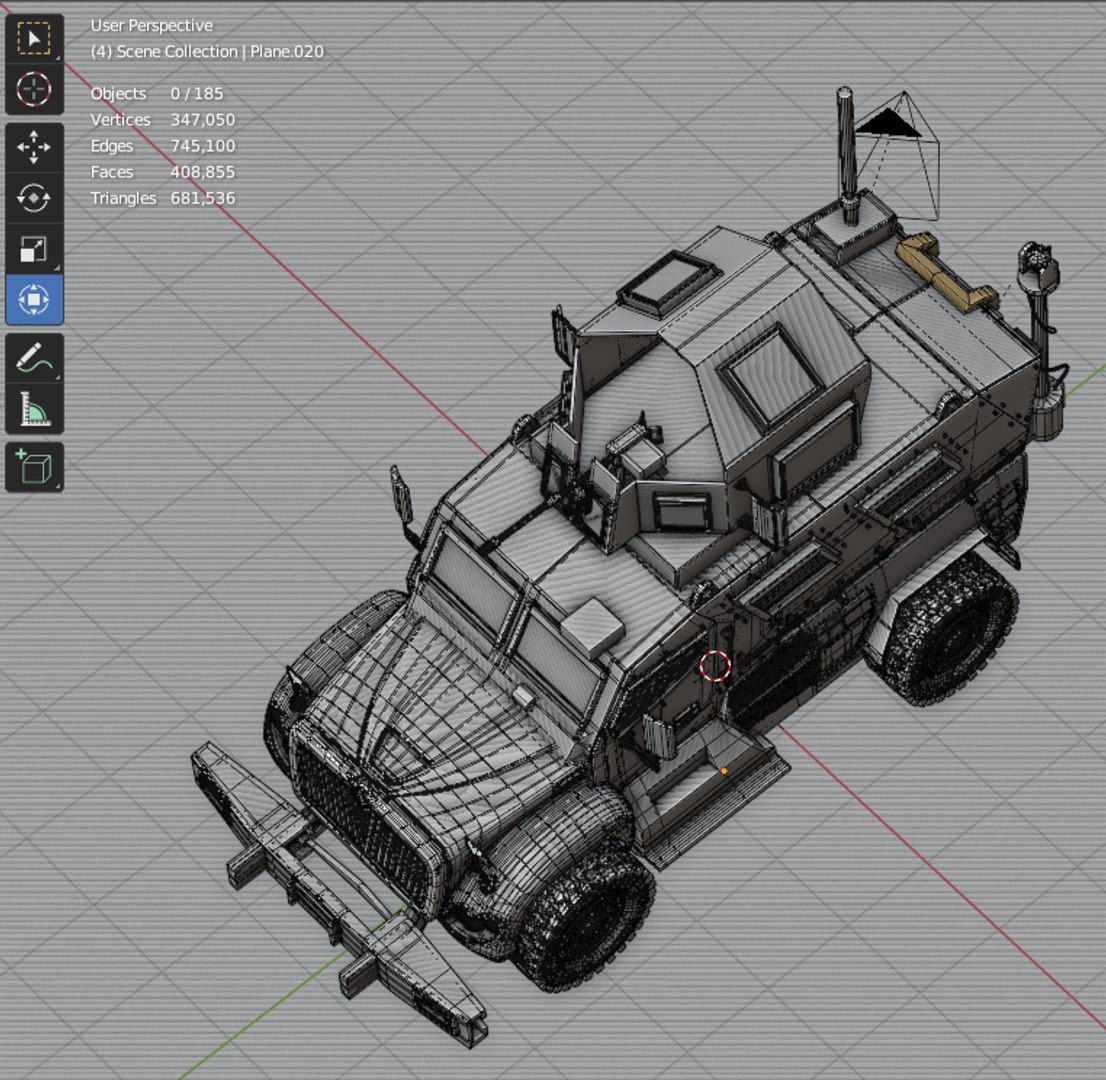 3D Navistar MaxxPro Low-poly Model - TurboSquid 2081728