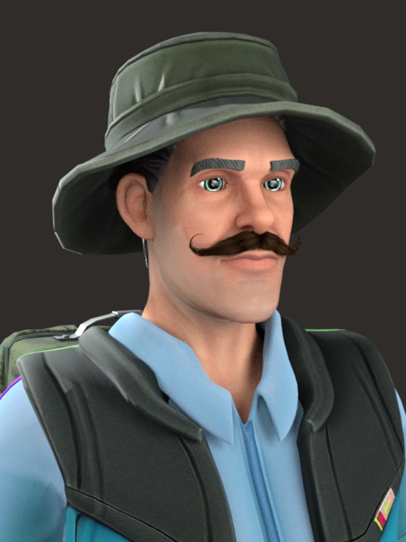 Cartoon Rigged Adventure Man B Character 3D Model 3D Model - TurboSquid ...