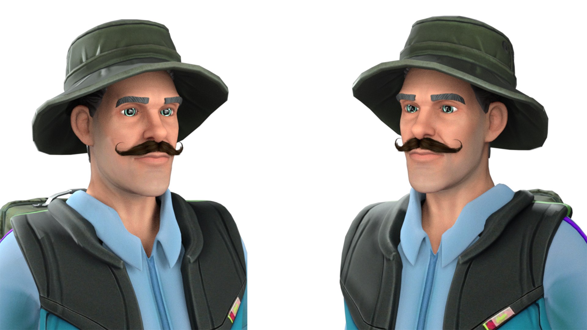 Cartoon Rigged Adventure Man B Character 3D Model 3D Model - TurboSquid ...