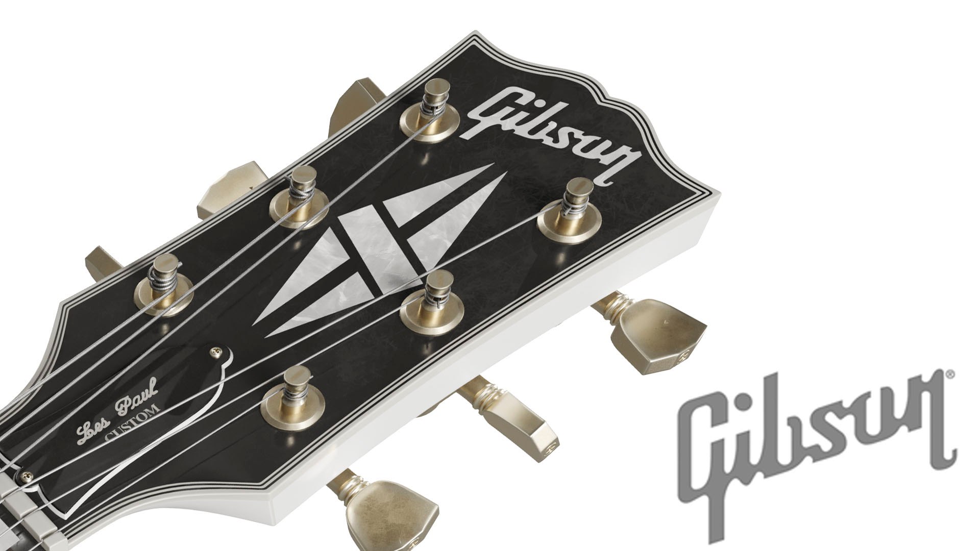3D Gibson Les Paul Guitar In A Decorative Frame - TurboSquid 2249631