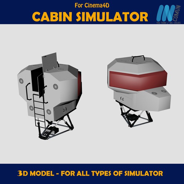 modelo 3d Cabina simulador - TurboSquid 999003