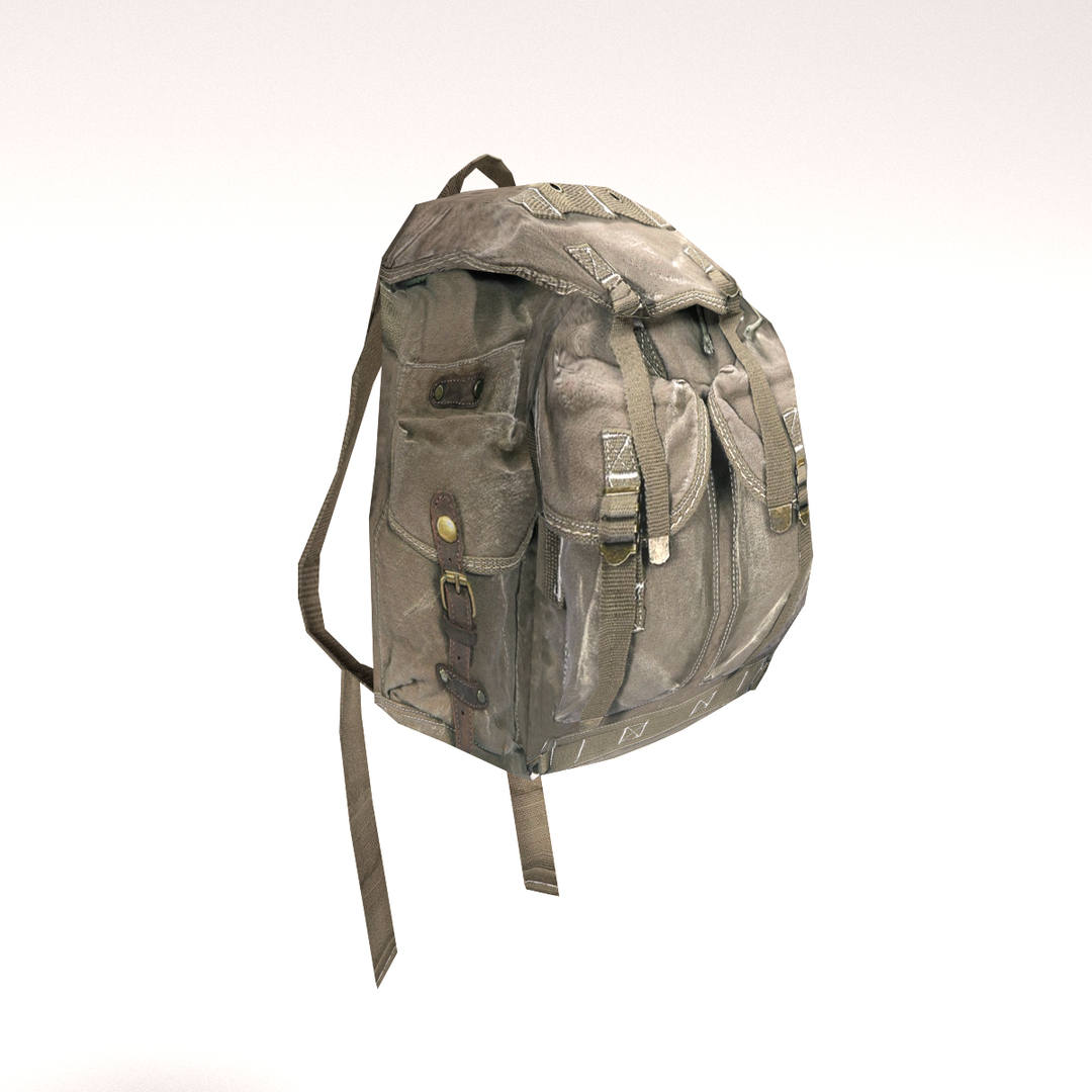 Hiking Backpack 3d Model