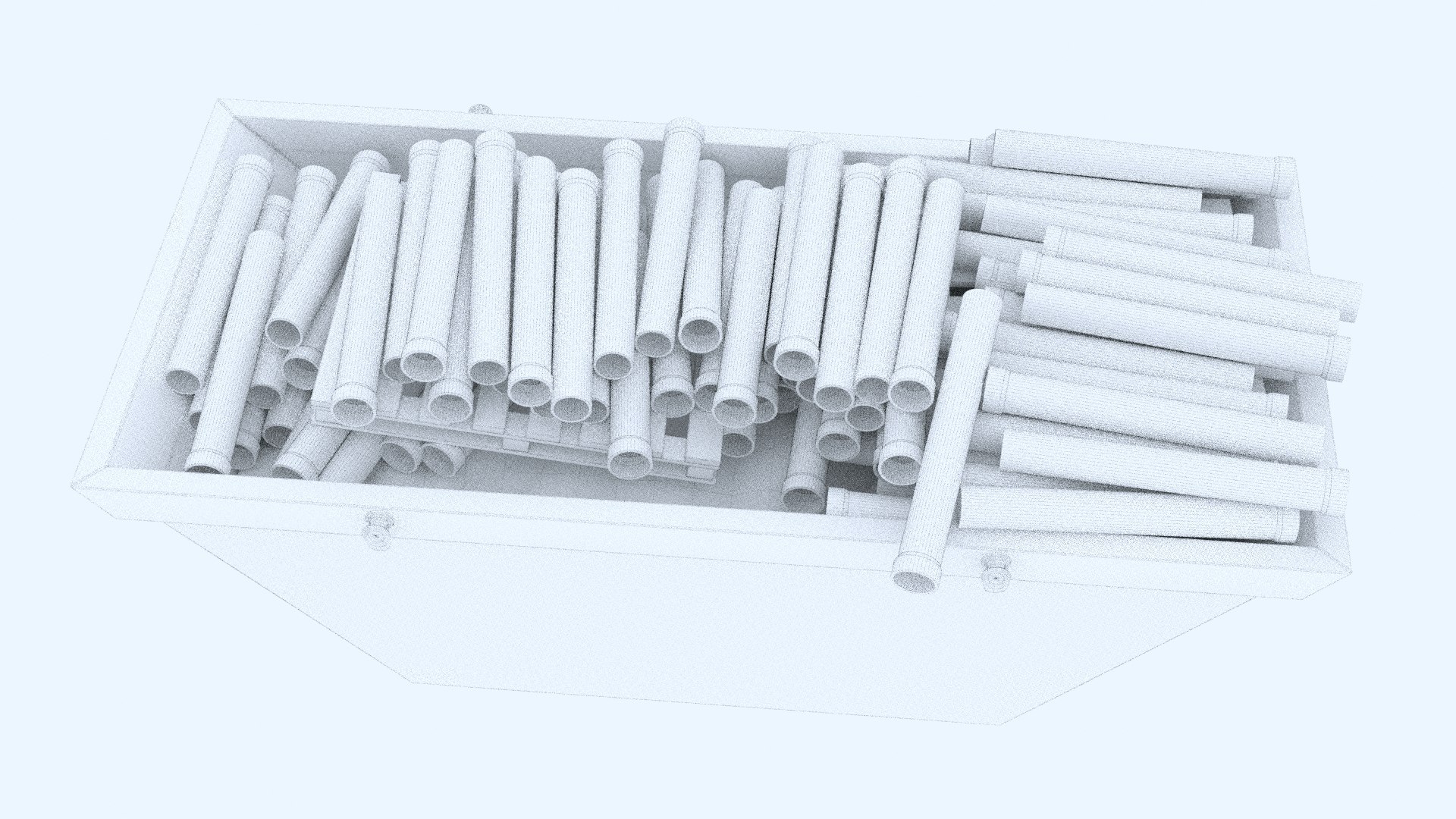 Industrial Container With PVC Pipes 3D - TurboSquid 1966386