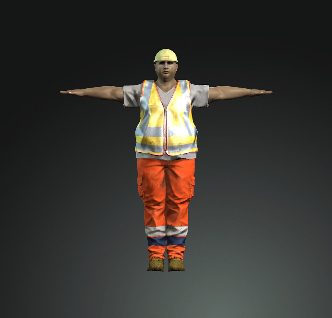 Free 3D construction worker model - TurboSquid 1483202