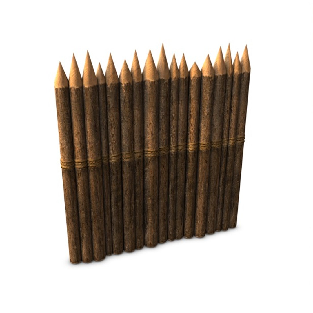 Wood Stockade 3d Model