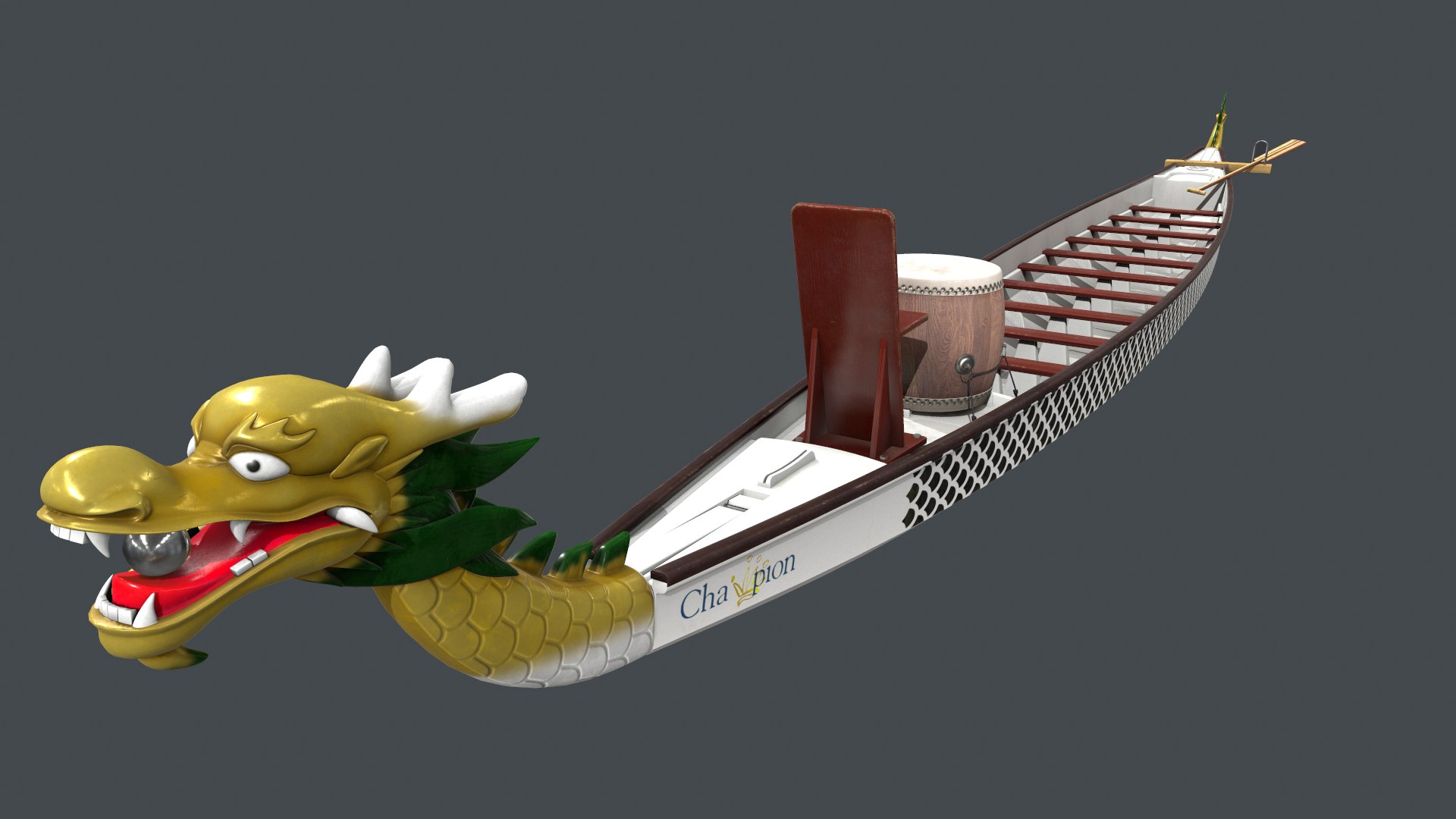 IDBF Dragon Boat 3D Model - TurboSquid 2187215