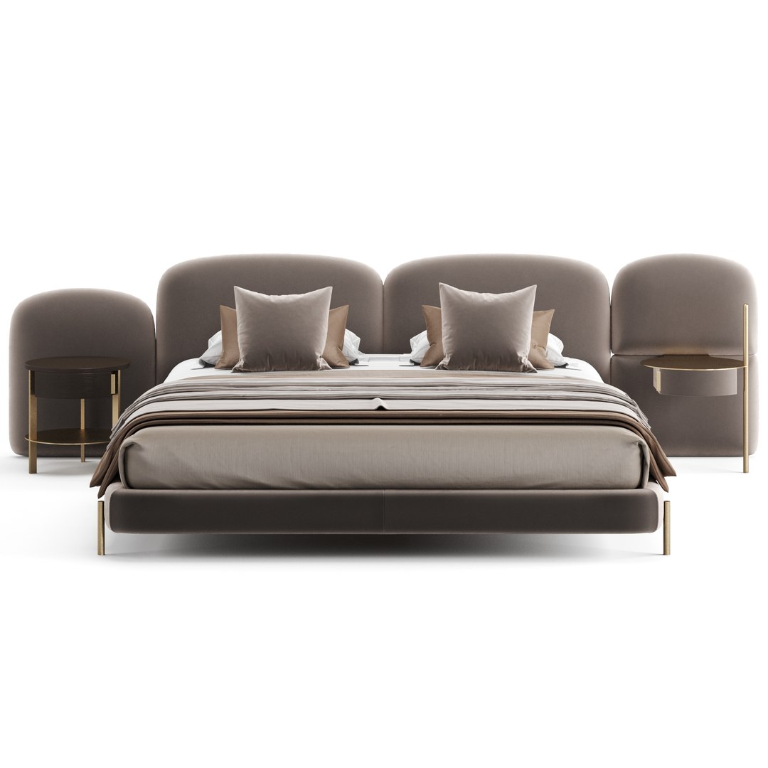 3D Model Baxter Stone Bed - TurboSquid 1754263