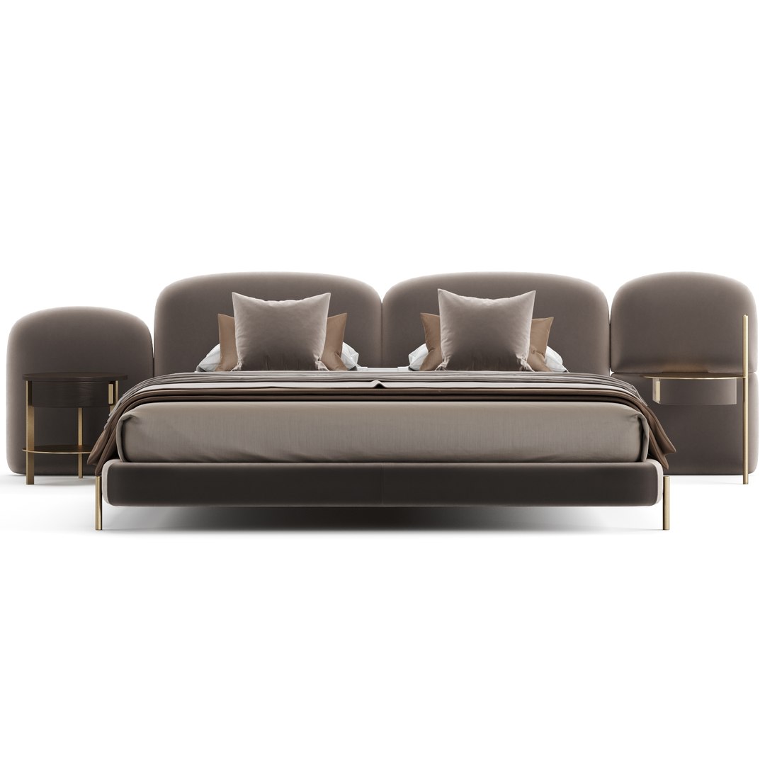 3D Model Baxter Stone Bed - TurboSquid 1754263