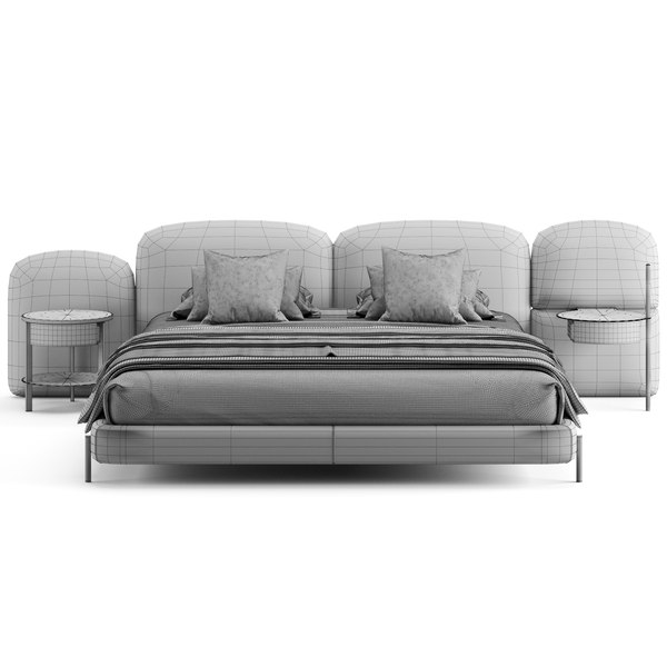 3D model Baxter Stone Bed - TurboSquid 1754263