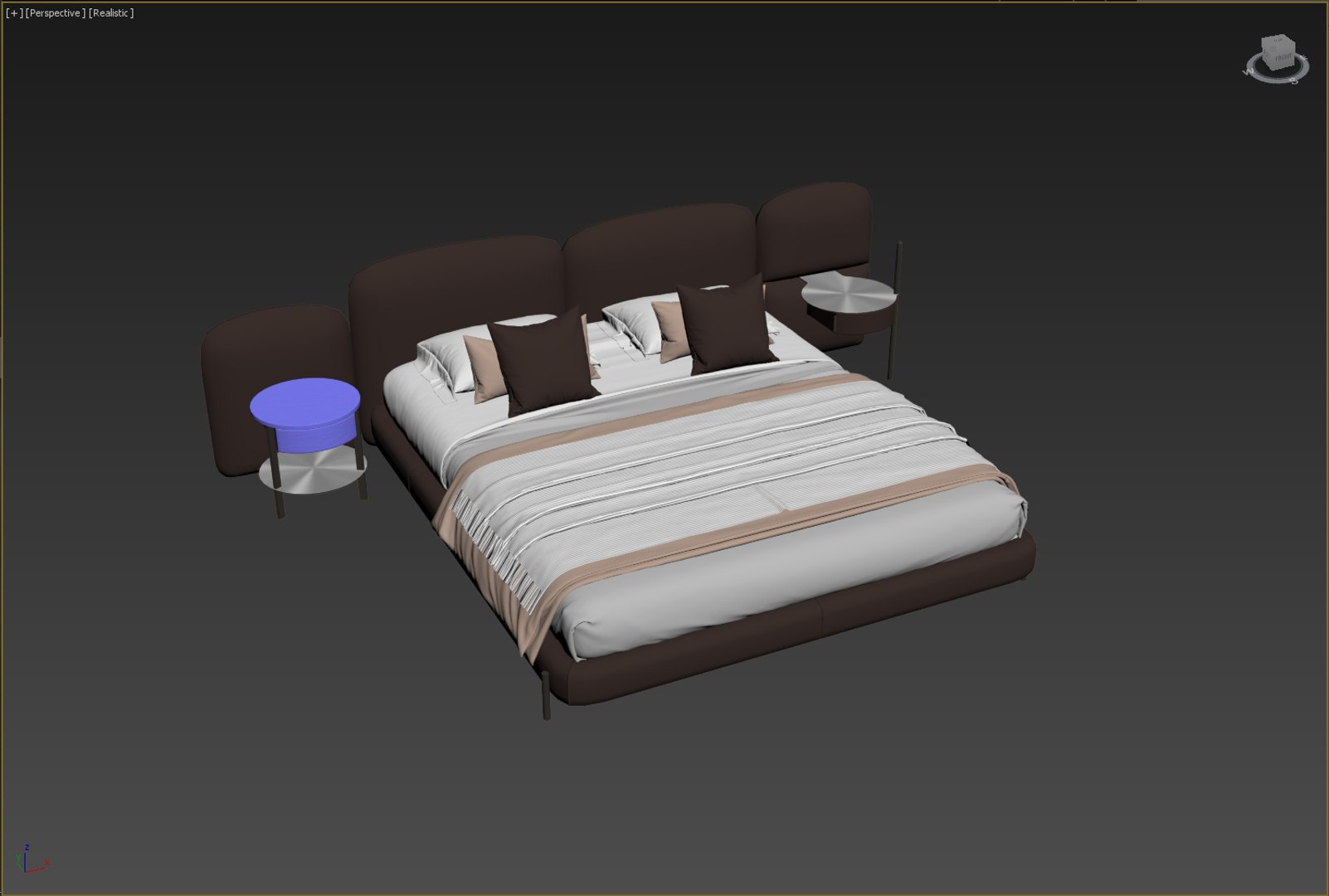 3D Model Baxter Stone Bed - TurboSquid 1754263