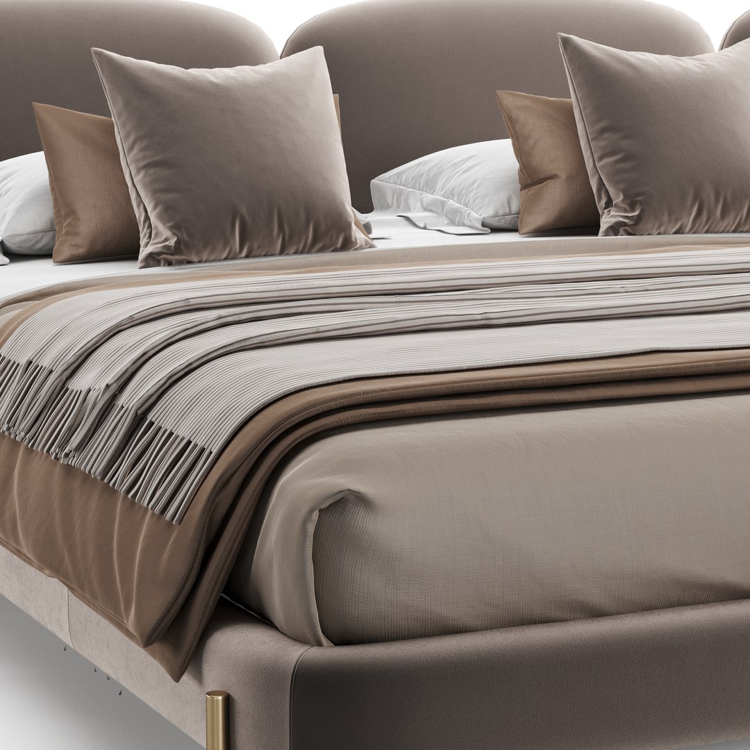 3D Model Baxter Stone Bed - TurboSquid 1754263