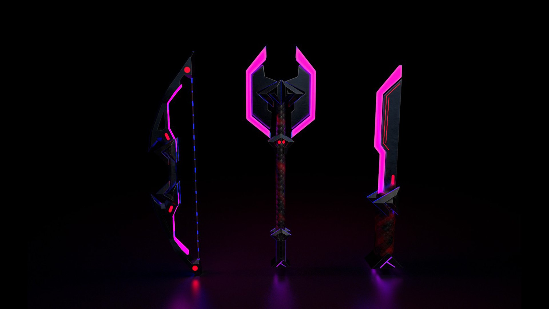 3D Model Stylized Sci-fi Weapon Pack - TurboSquid 2272070